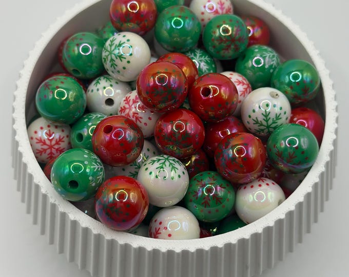 Christmas Bead Set, Christmas Bead Soup, Bead Scoop, Christmas Bead Mix ...
