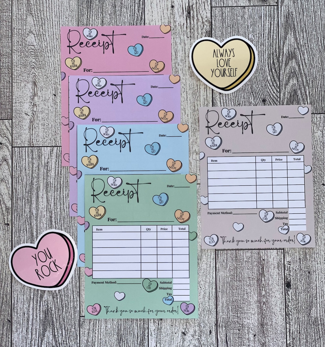 Small Business Receipts | Receipts for Small Businesses | Order Form ...