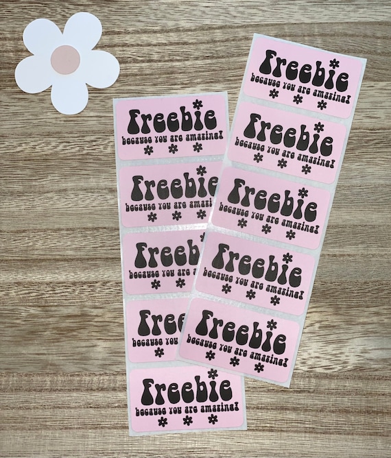 Freebie Because You Are Amazing Sticker Shipping Labels - Etsy