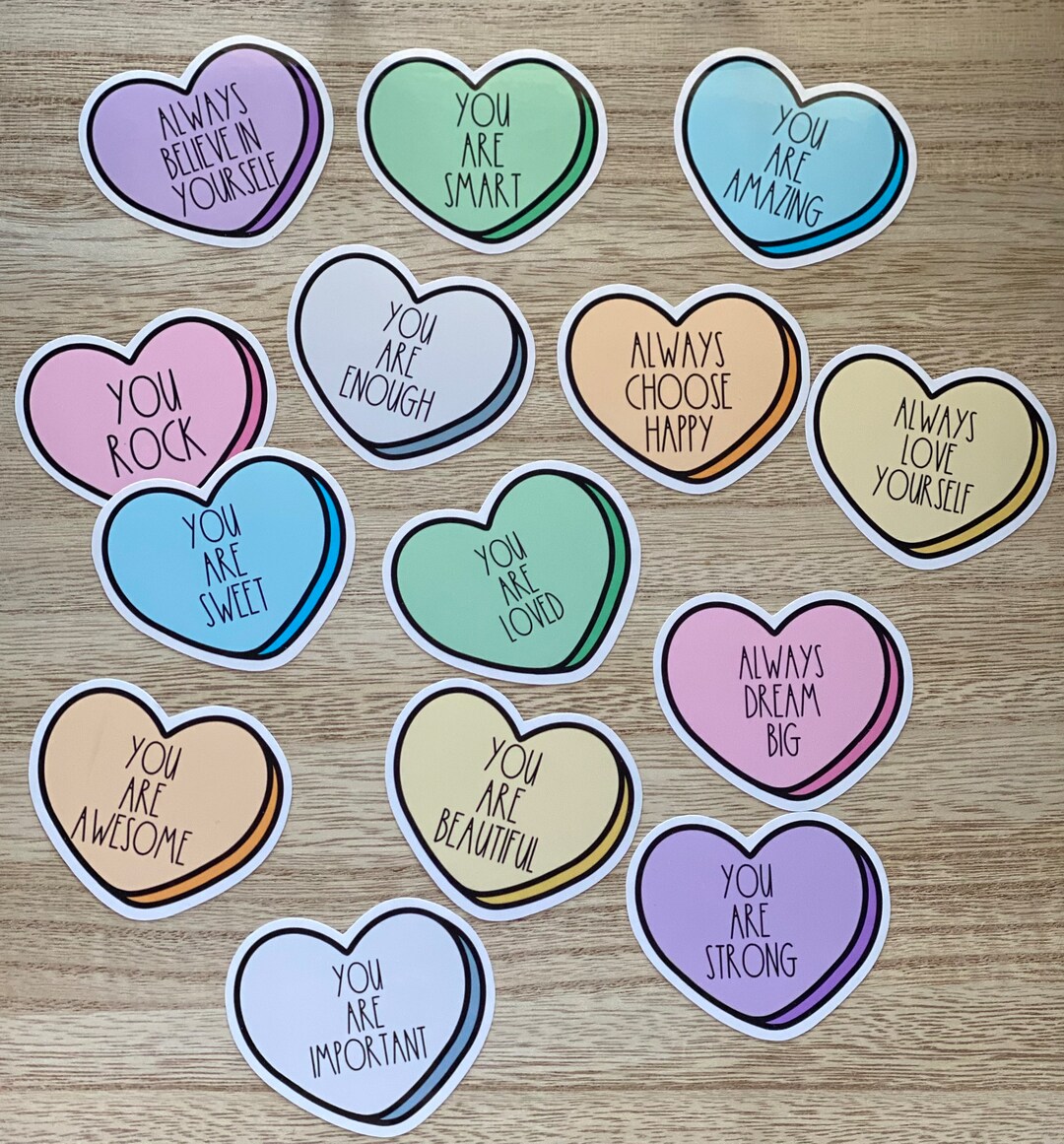 Valentines Day Sticker Pack, Holiday Sticker Pack, Waterproof Vinyl ...