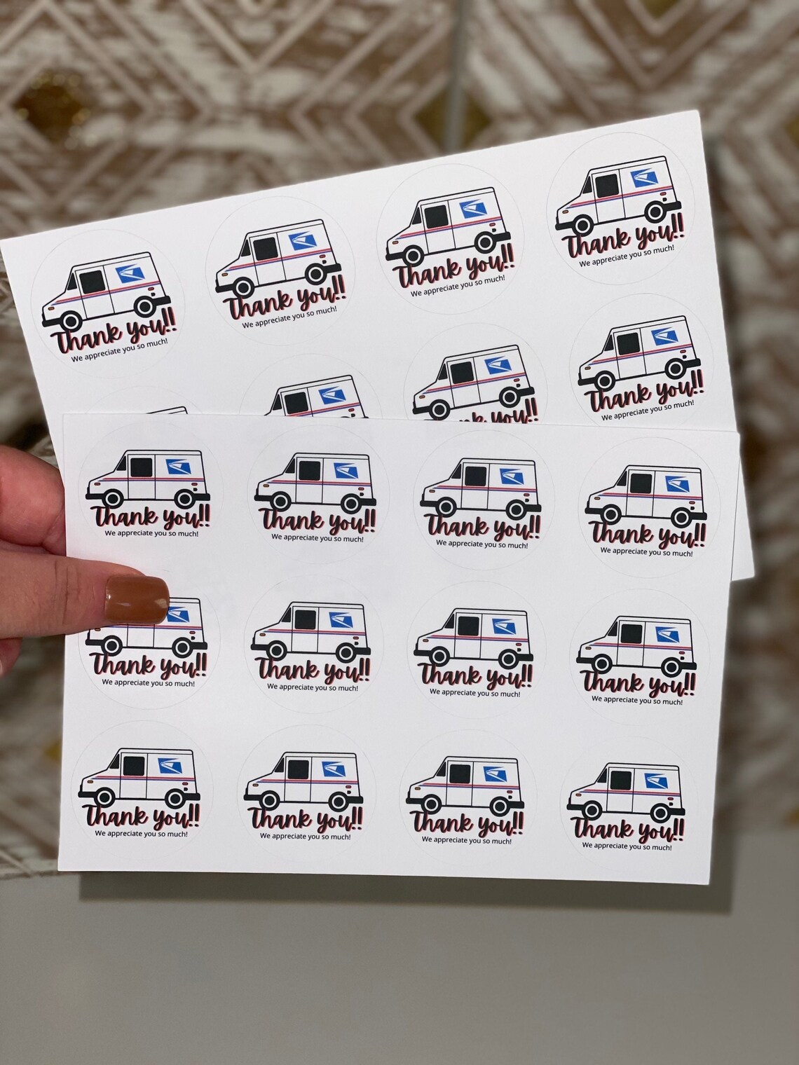 USPS Thank You Stickers Packaging Stickers Business Thank - Etsy