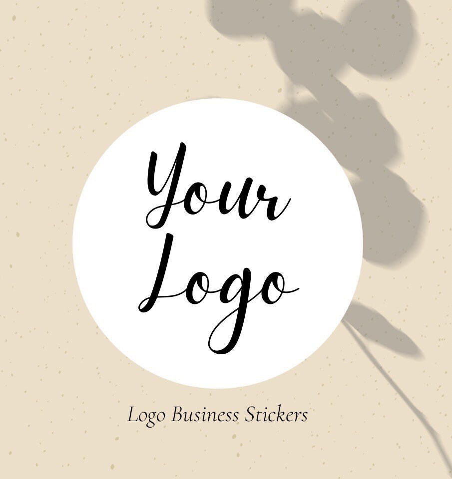 Personalized round business logo stickers business stickers | Etsy
