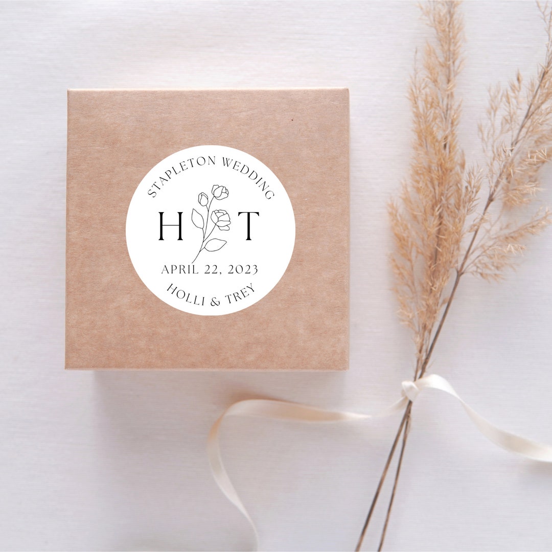 Wedding Stickers, Wedding Couple Name Labels, Custom Wedding Stickers ...