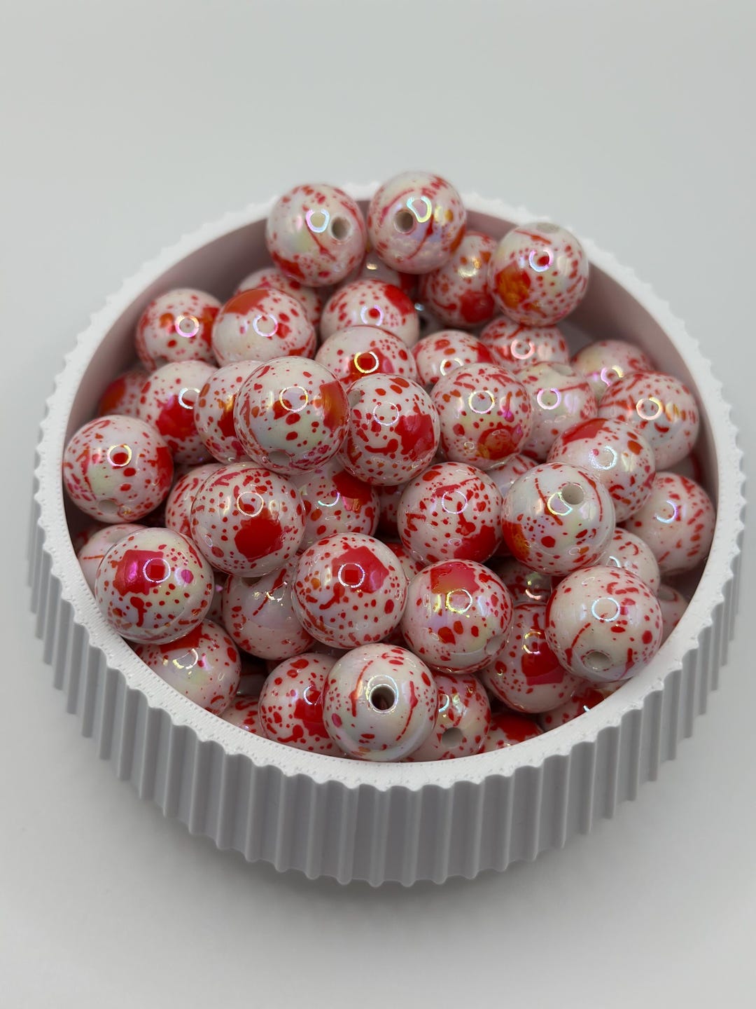 16mm Beads for Beadable Pens, True Crime Beads, Halloween Beads, Blood ...
