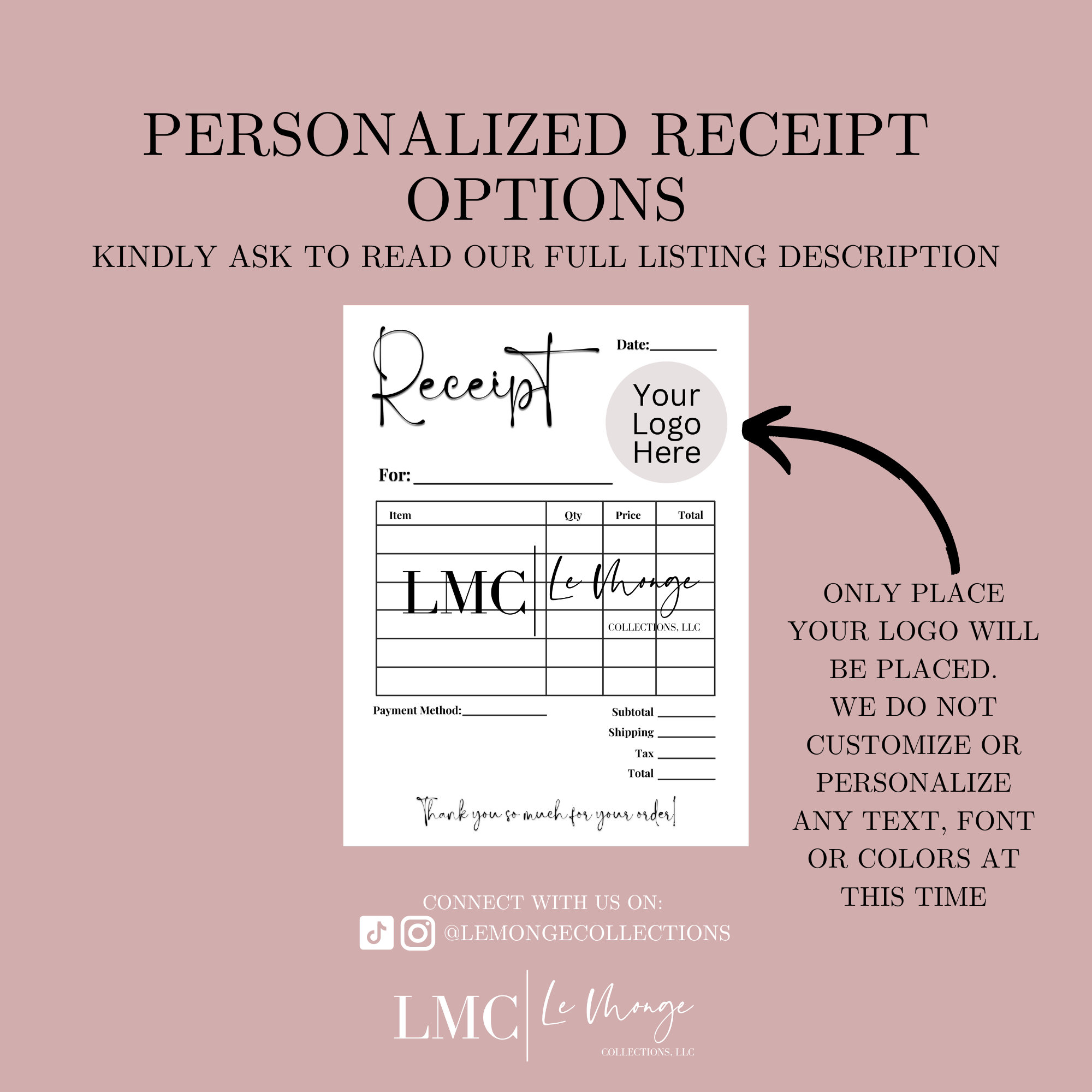 Personalized Small Business Receipts | Receipts for Small Businesses ...