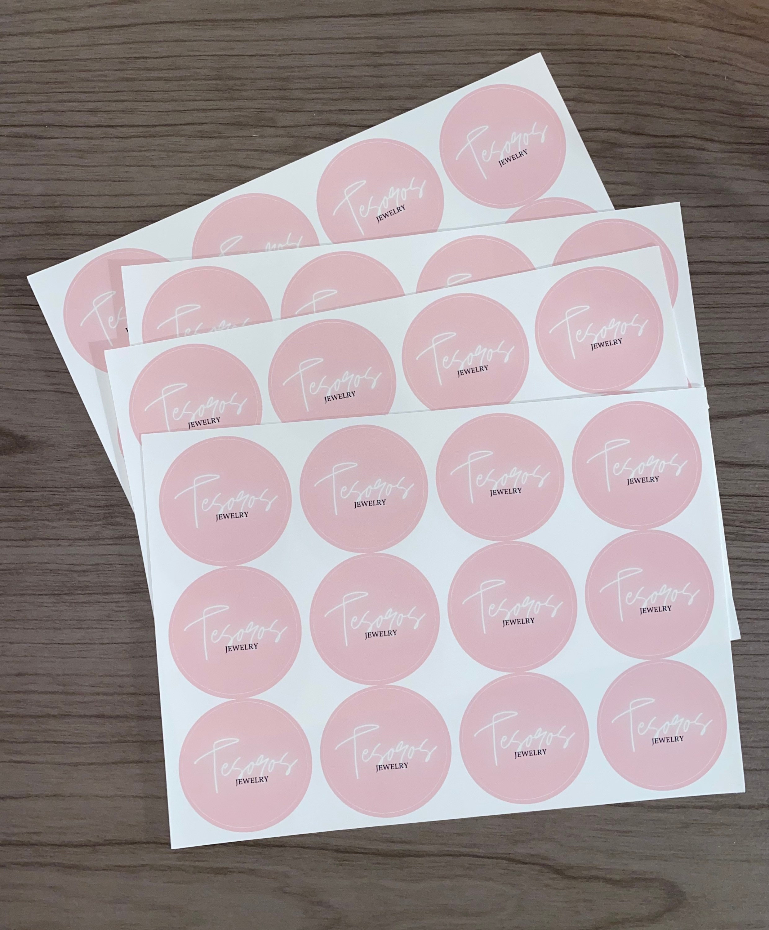Personalized Round Business Logo Stickers Custom Stickers - Etsy