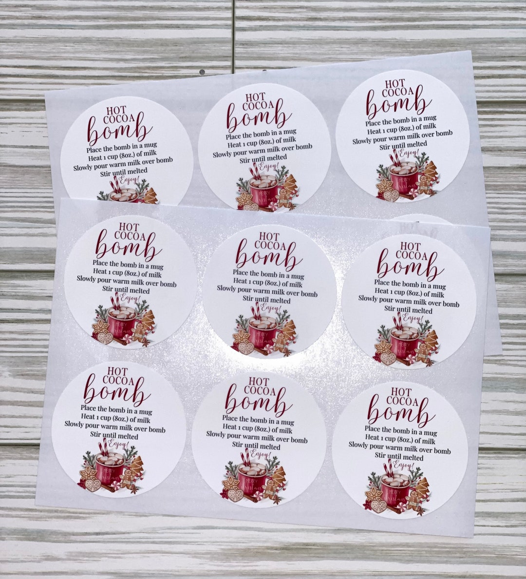 Hot Chocolate Bomb Stickers, Hot Cocoa Bomb Stickers, Hot Chocolate ...