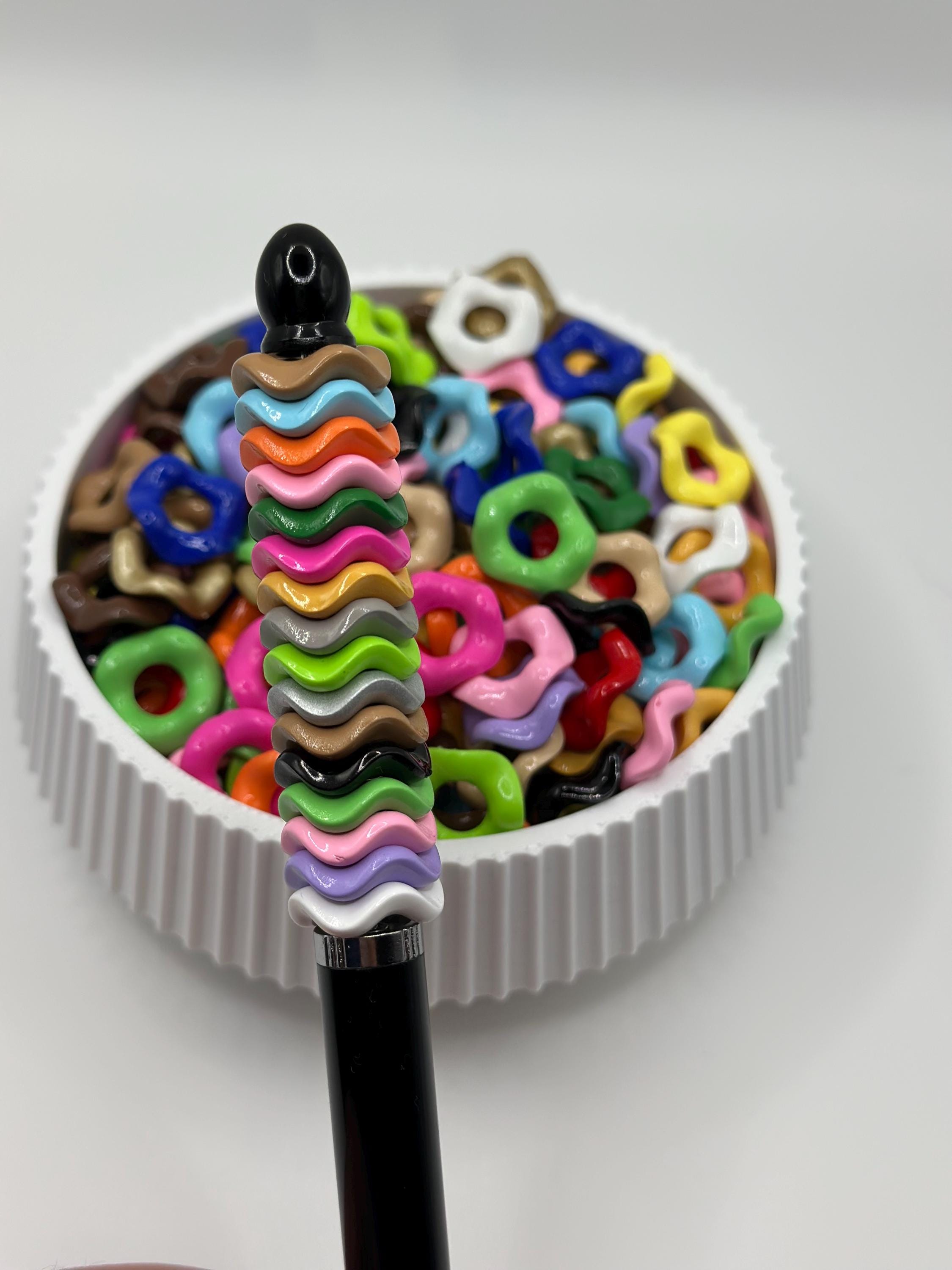 16mm Mix Spacer Beads, Wavy Spacer, for Beaded Charm, Donut Spacers ...