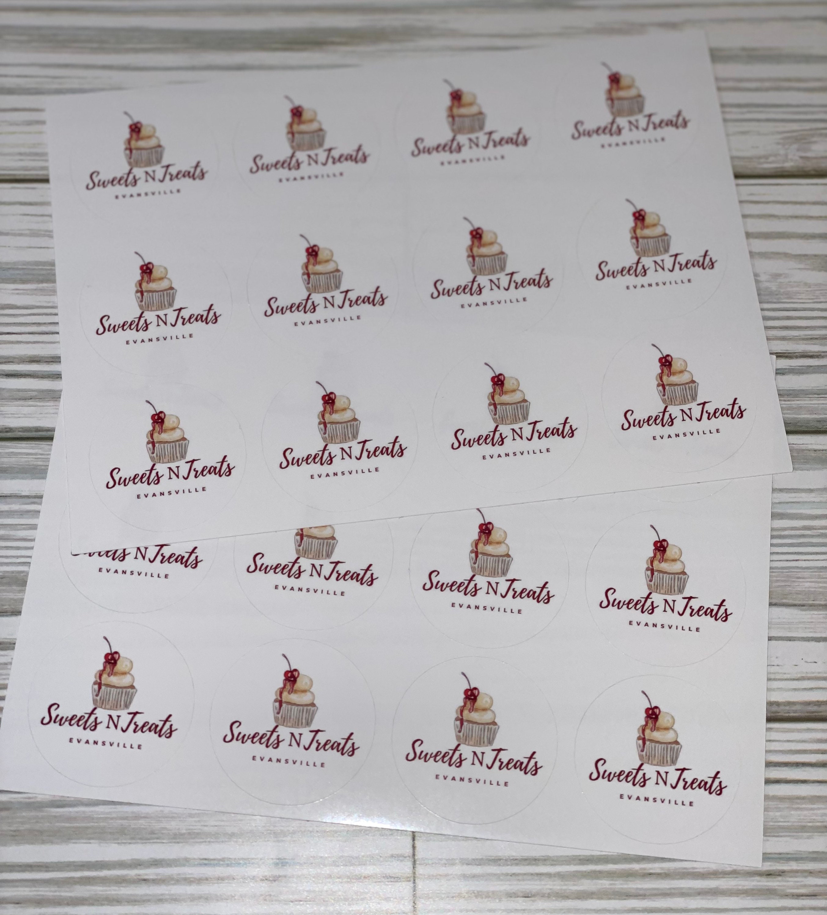 Personalized Round Business Logo Stickers Custom Stickers - Etsy