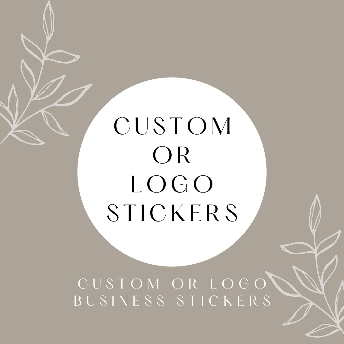 Personalized Round Business Logo Stickers Custom Stickers - Etsy