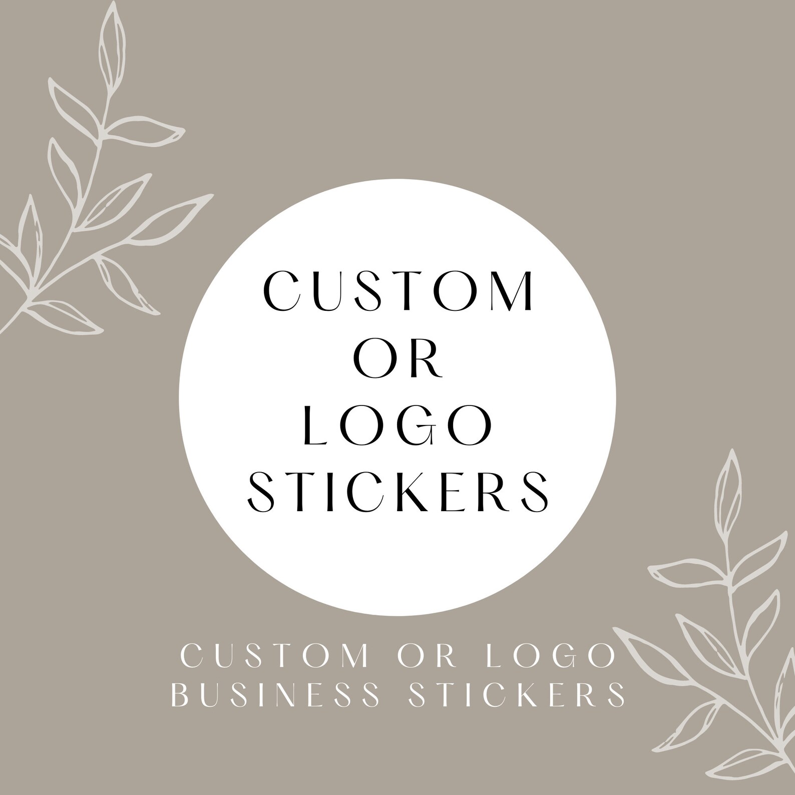 Personalized Round Business Logo Stickers Custom Stickers - Etsy