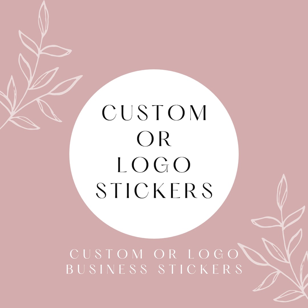 Personalized Round Business Logo Stickers | Personalized Stickers ...