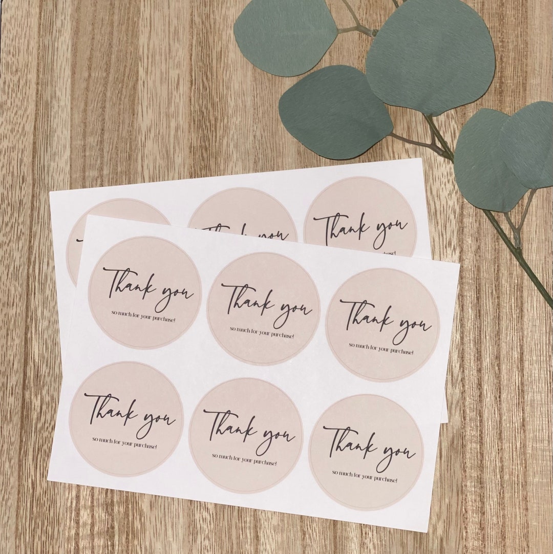 Thank You for Your Purchase Sticker | Thank You Small Business Stickers ...