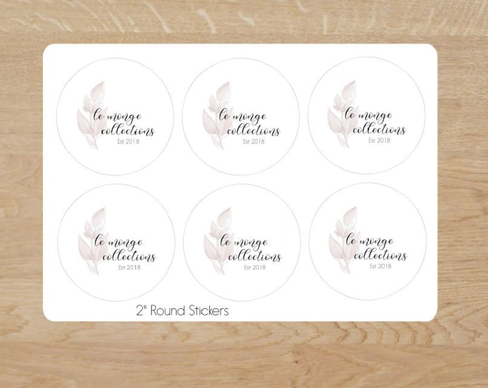 Personalized Round Business Logo Stickers Custom Stickers - Etsy