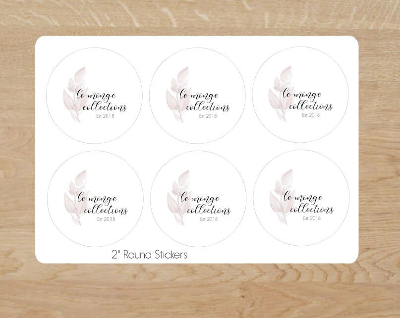 Personalized Round Business Logo Stickers Custom Stickers - Etsy