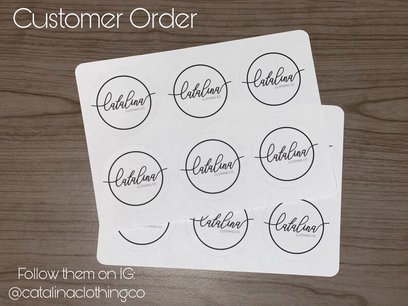 Personalized Round Business Logo Stickers Custom Stickers - Etsy
