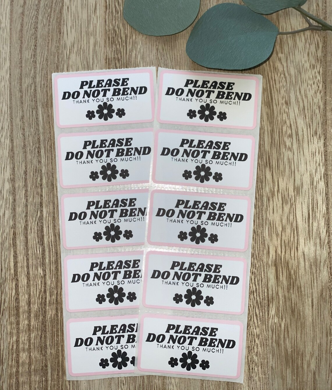 Please Do Not Bend Stickers Fragile Packaging Labels Thank - Etsy