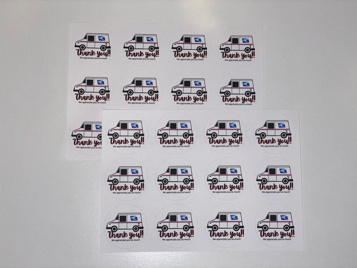USPS Thank You Stickers Packaging Stickers Business Thank - Etsy