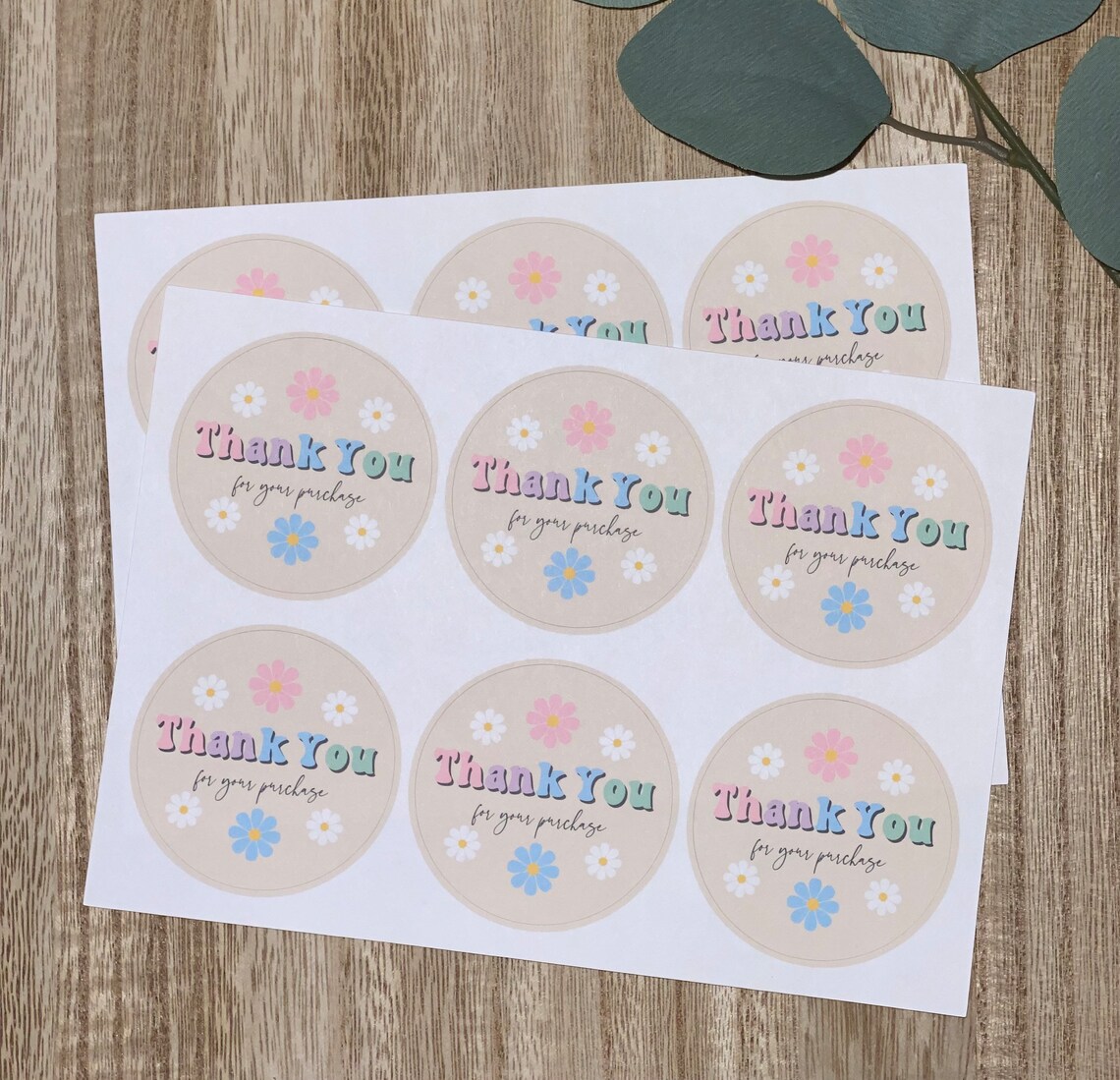 Thank You for Your Purchase Sticker Thank You Small Business - Etsy