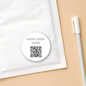 Custom Text Stickers, Custom QR Code Package Stickers, QR Code Stickers ...