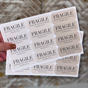 Please Do Not Bend Stickers | Fragile Packaging Labels | Mailer ...