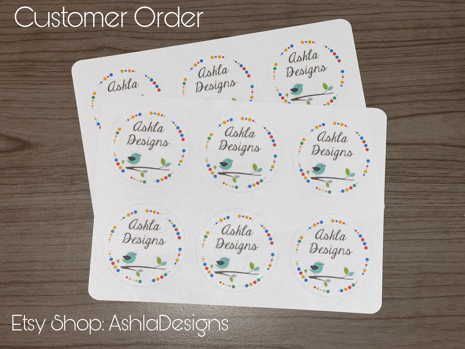 Personalized Round Business Logo Stickers Custom Stickers - Etsy