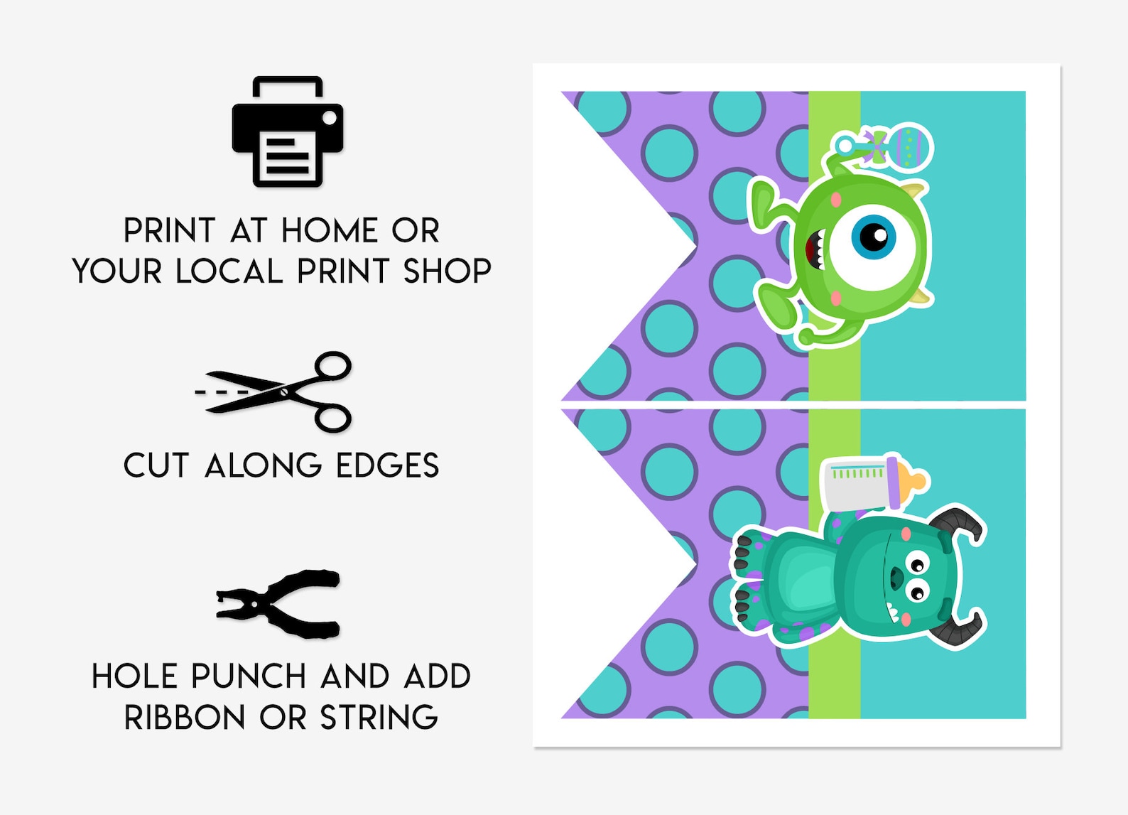 Monsters Inc Baby Shower Decorations, Monsters Inc Baby Shower ...