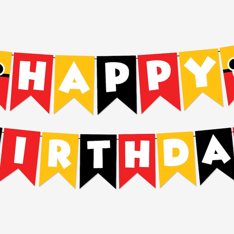 Mickey Mouse Banner - Etsy