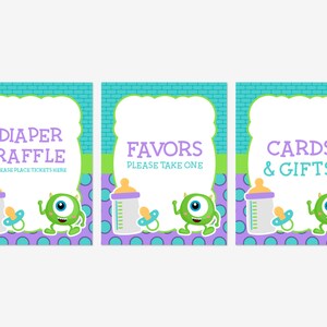 Monsters Inc Baby Shower Decorations, Monsters Inc Baby Shower ...
