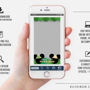 Mickey Mouse Safari Birthday, Mickey Mouse Snapchat Geofilter, Twins ...