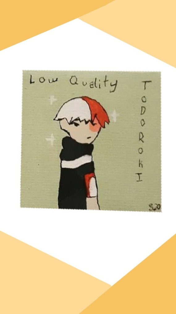 Handpainted My Hero Academia Shoto Todoroki Painting MHA Handmade Boku ...