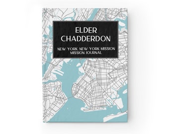 Custom Mission Map Journal, Personalized Name Notebook, Missionary ...