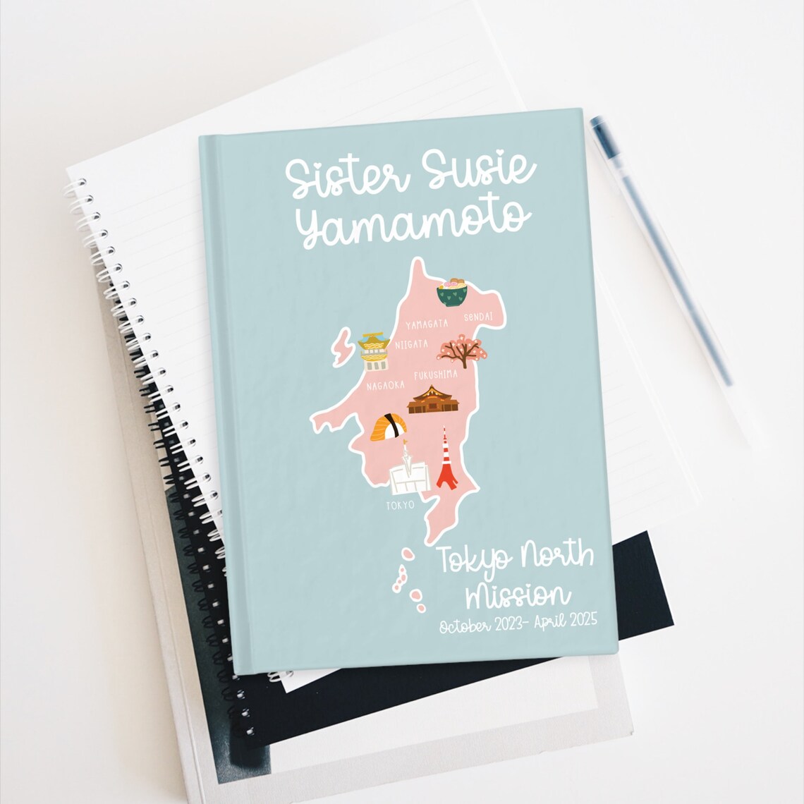 Illustrated Mission Journal, Personalized Custom Sister Missionary ...