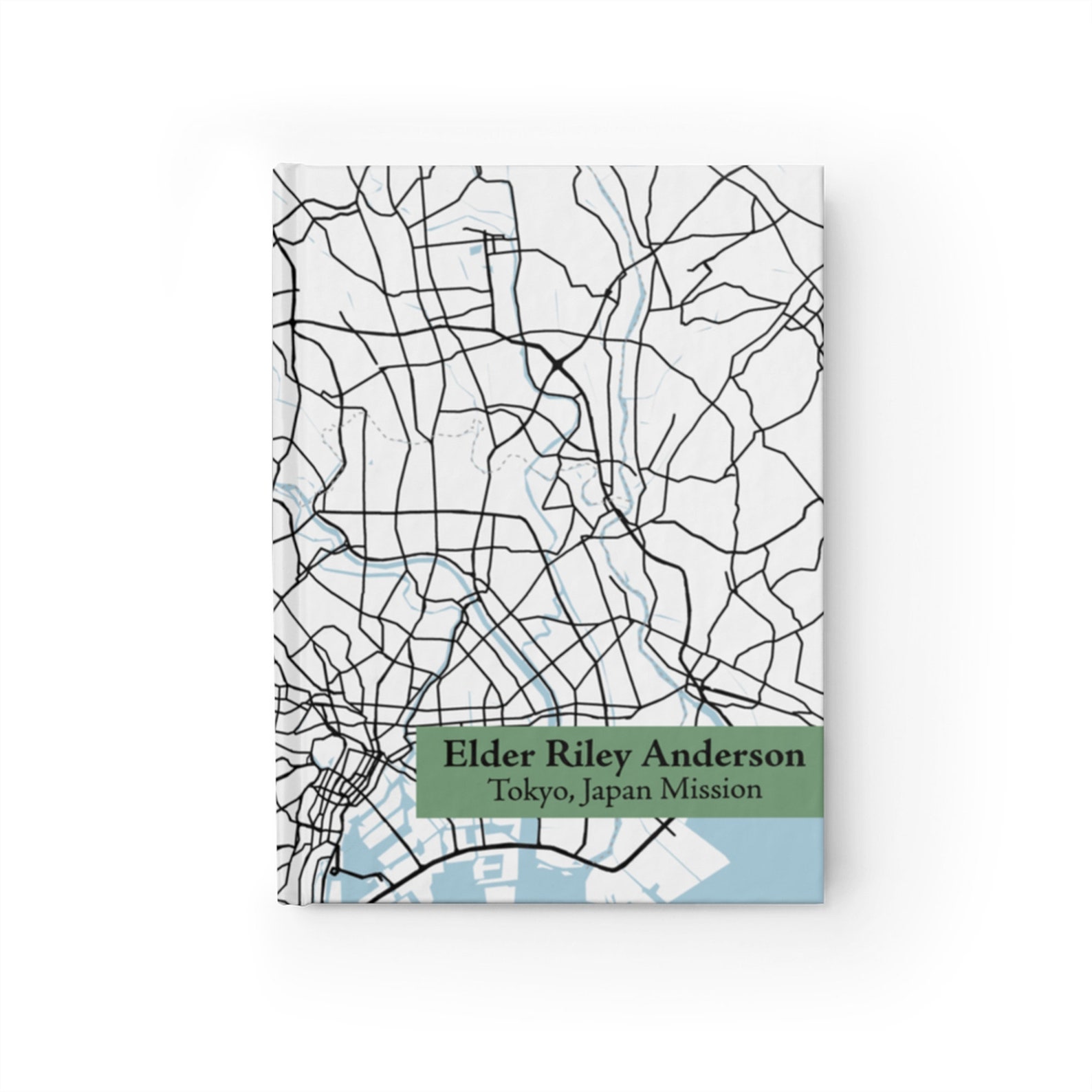 Custom Map Journal, Personalized Name Notebook Journal, Missionary ...