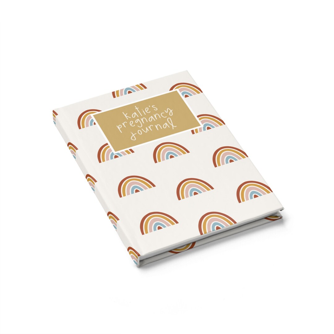Personalized Pregnancy Journal, Custom Rainbow Baby Toddler Memory ...