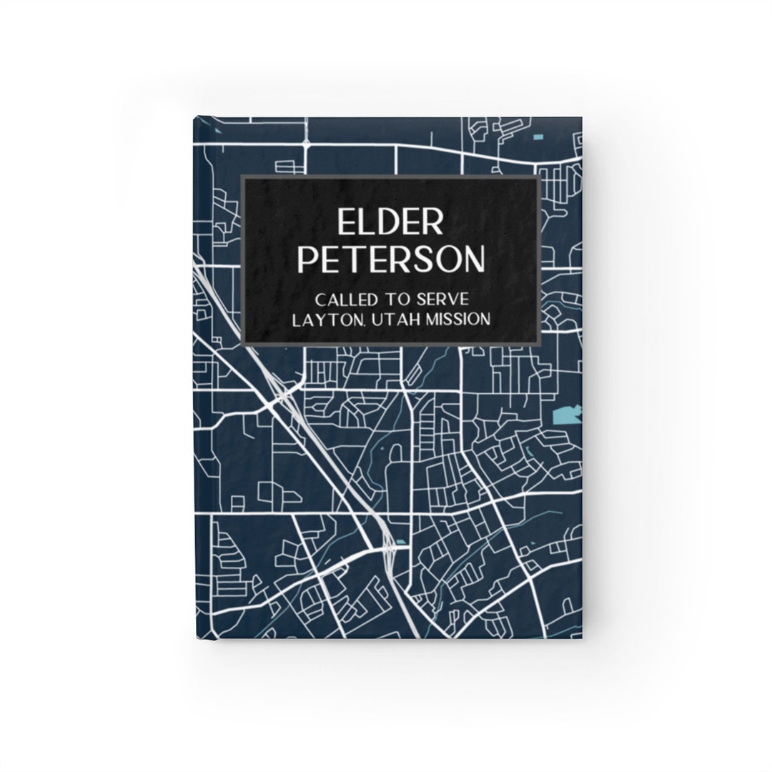 Personalized Map Travel Journal, Missionary Memory Notebook, Adventure ...