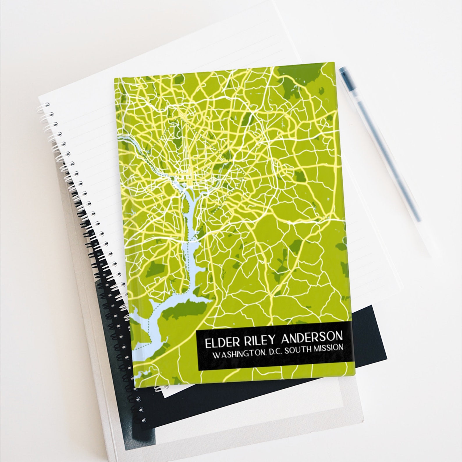 Custom Mission Map Journal, Personalized Name Notebook, Missionary ...