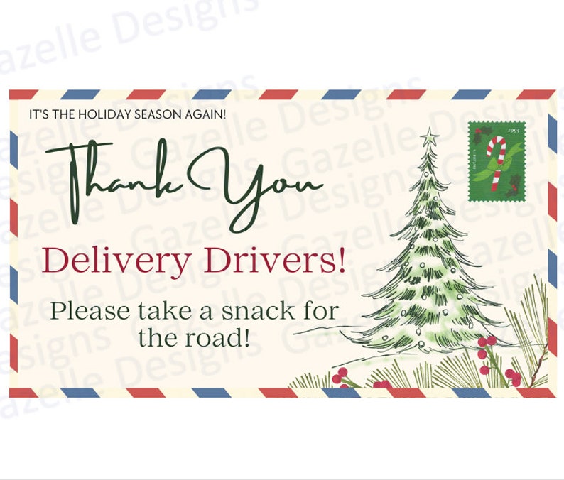 Thank You Delivery Drivers PNG Printable - Etsy