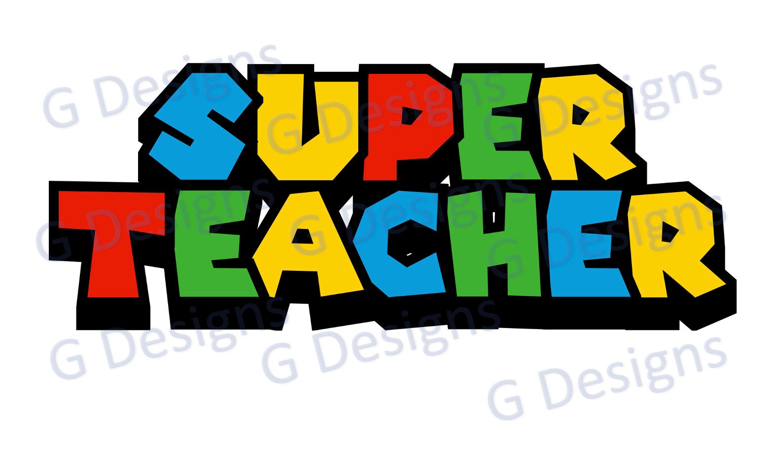 Super Mario-super Teacher PNG - Etsy