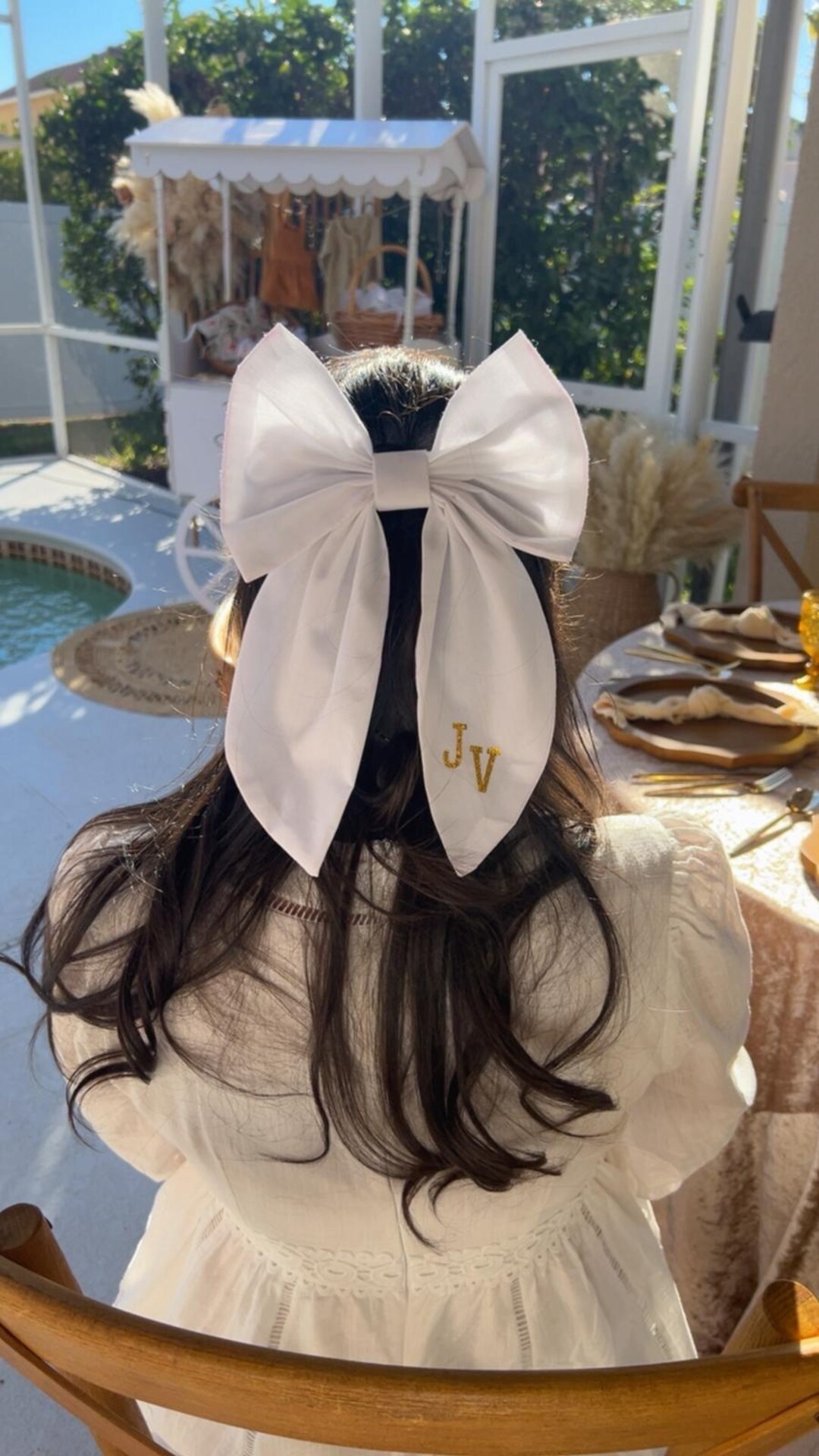 Custom Initials Bow – Large Handmade Hair Bows for Women and Girls ...