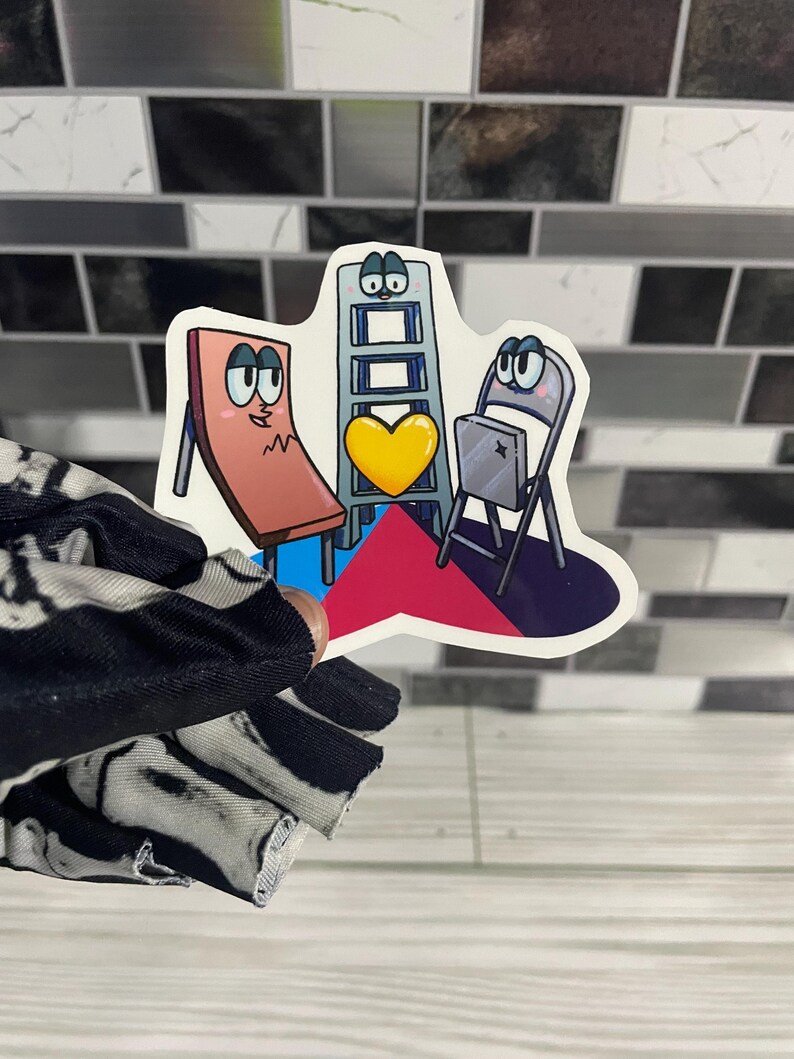 Tables, Ladders & Chairs Wrestling / Polyamorous Pride Sticker - Etsy