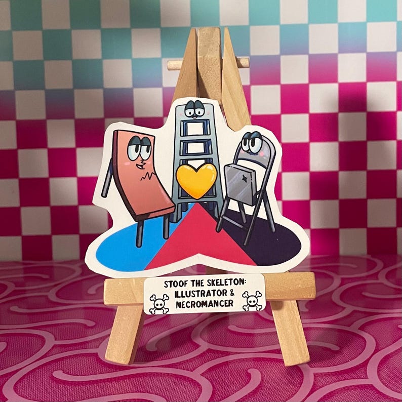 Tables, Ladders & Chairs Wrestling / Polyamorous Pride Sticker - Etsy