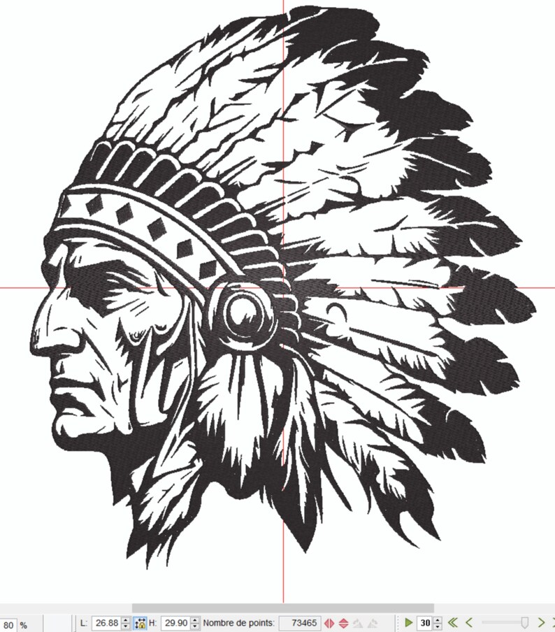 Native American Embroidery, 3 Different Sizes and 4 Variations, Native ...
