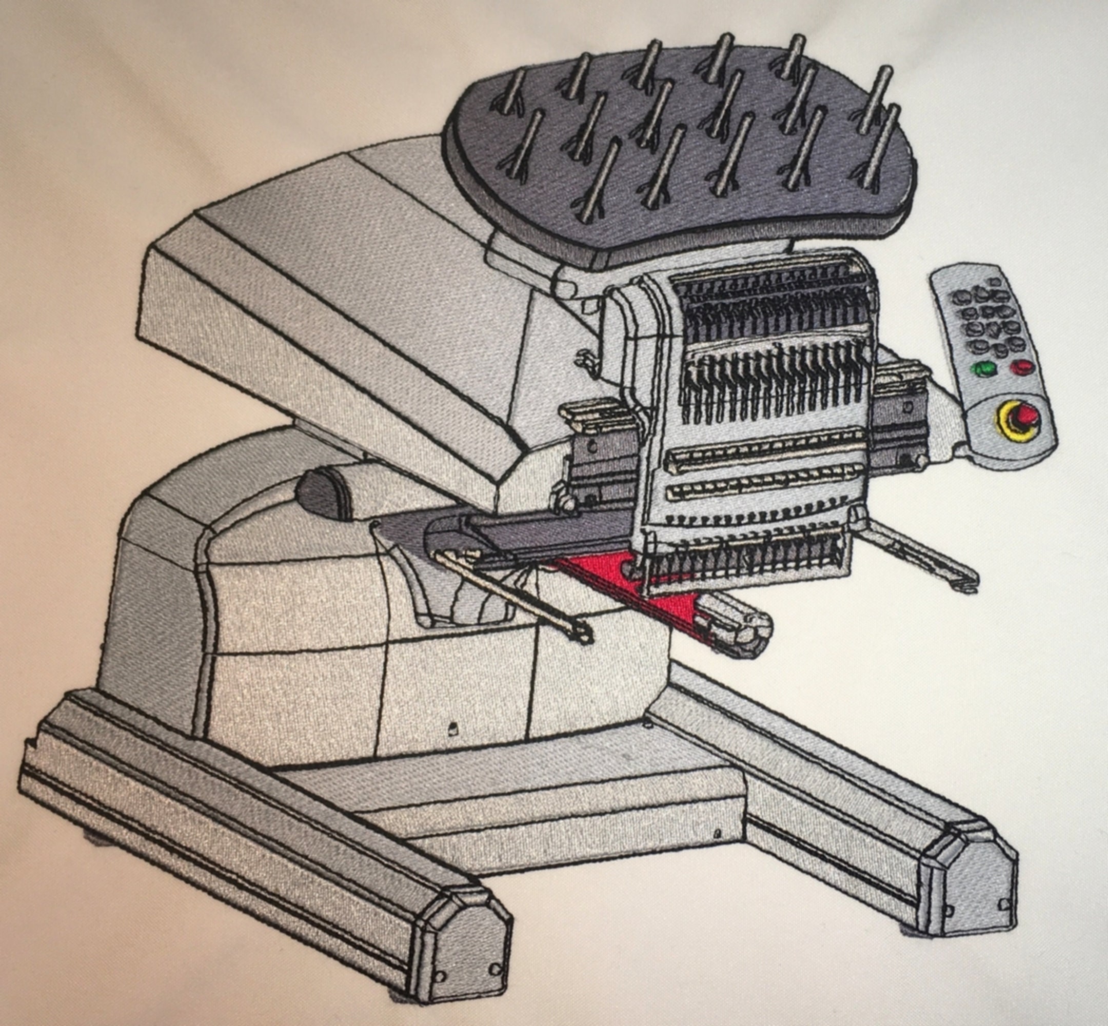 2 Melco EMT16 Embroidery, Embroidery Machine, Melco EMT16 Machine ...