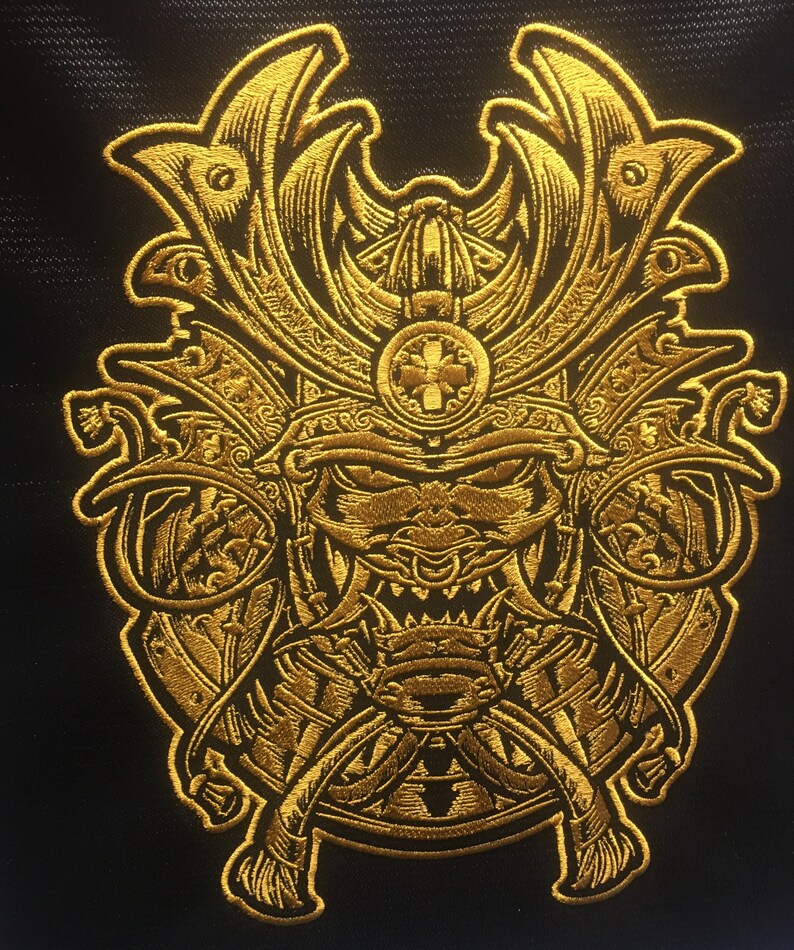 3 Samurai Embroidery N2, Samurai Head, Japan Embroidery Designs ...