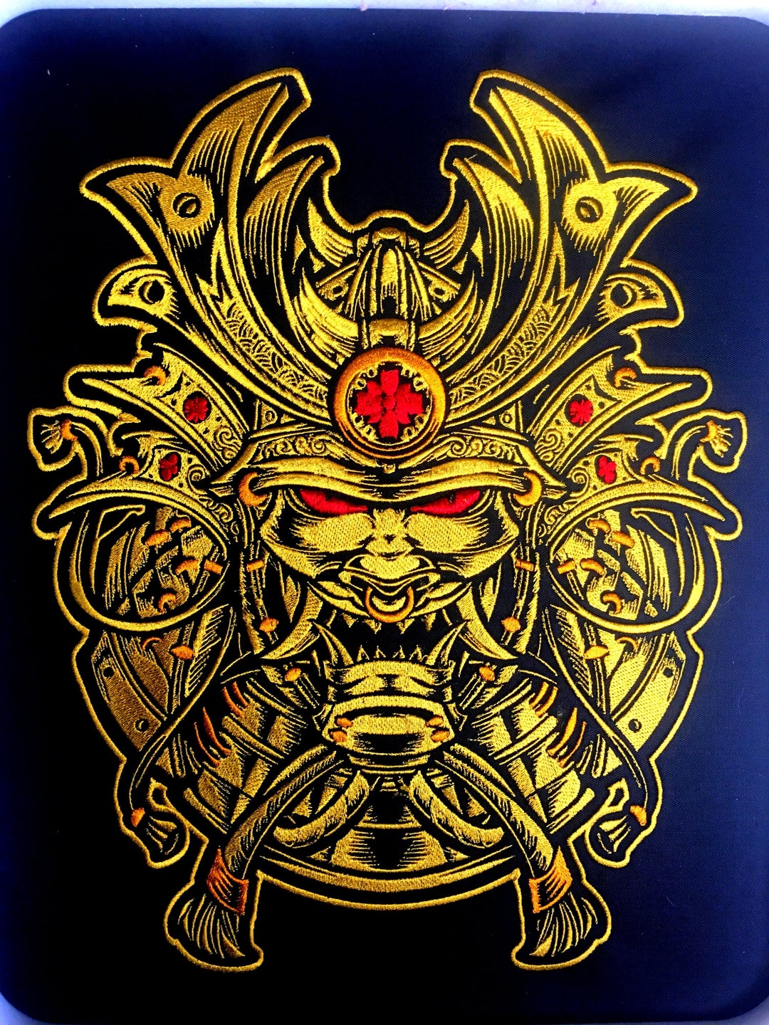 3 Samurai Embroidery N2, Samurai Head, Japan Embroidery Designs ...