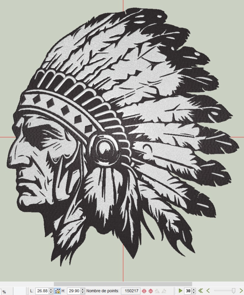 Native American Embroidery, 3 Different Sizes and 4 Variations, Native ...