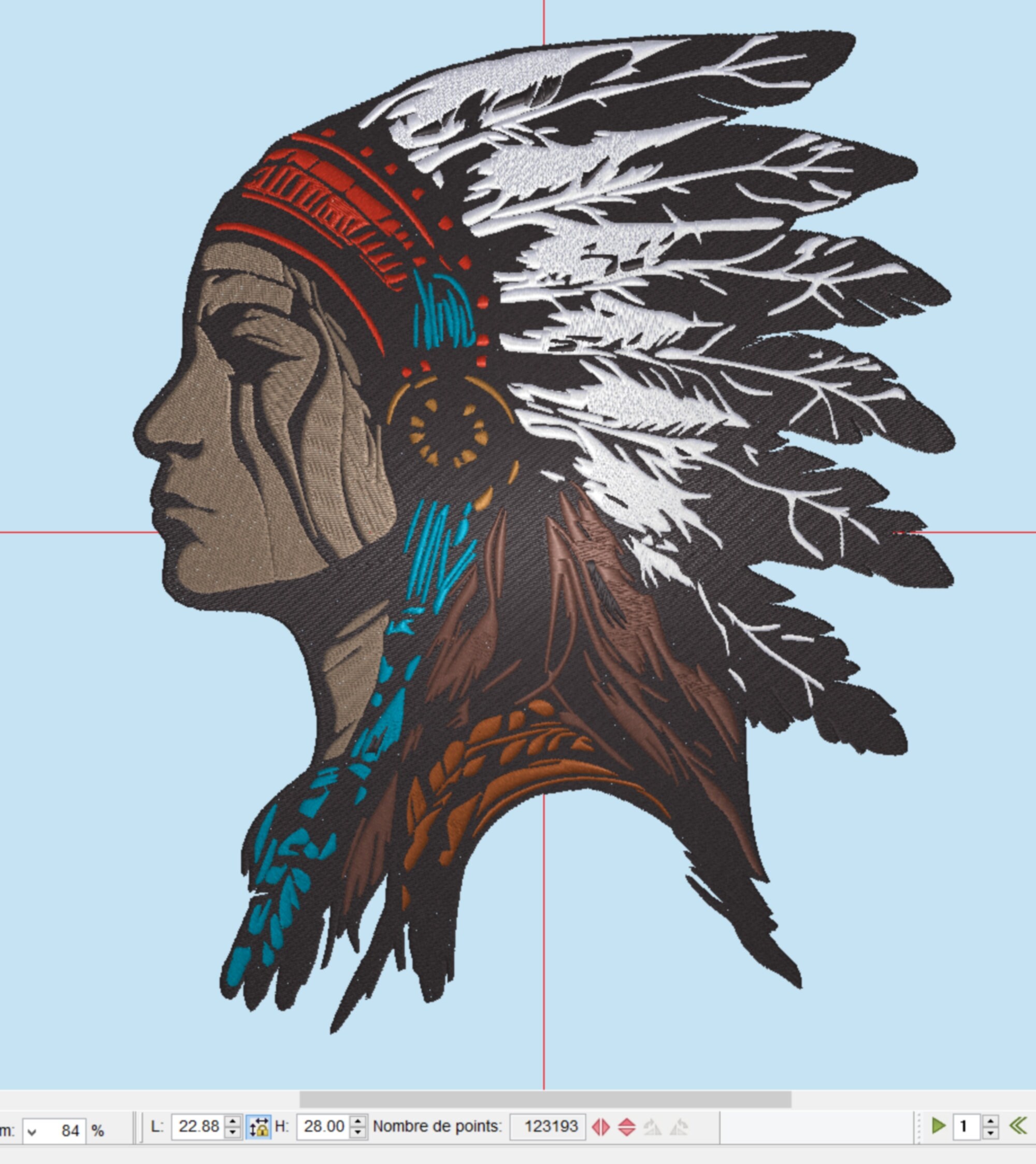 Native American Embroidery, 3 Different Sizes and 2 Variations, Native ...