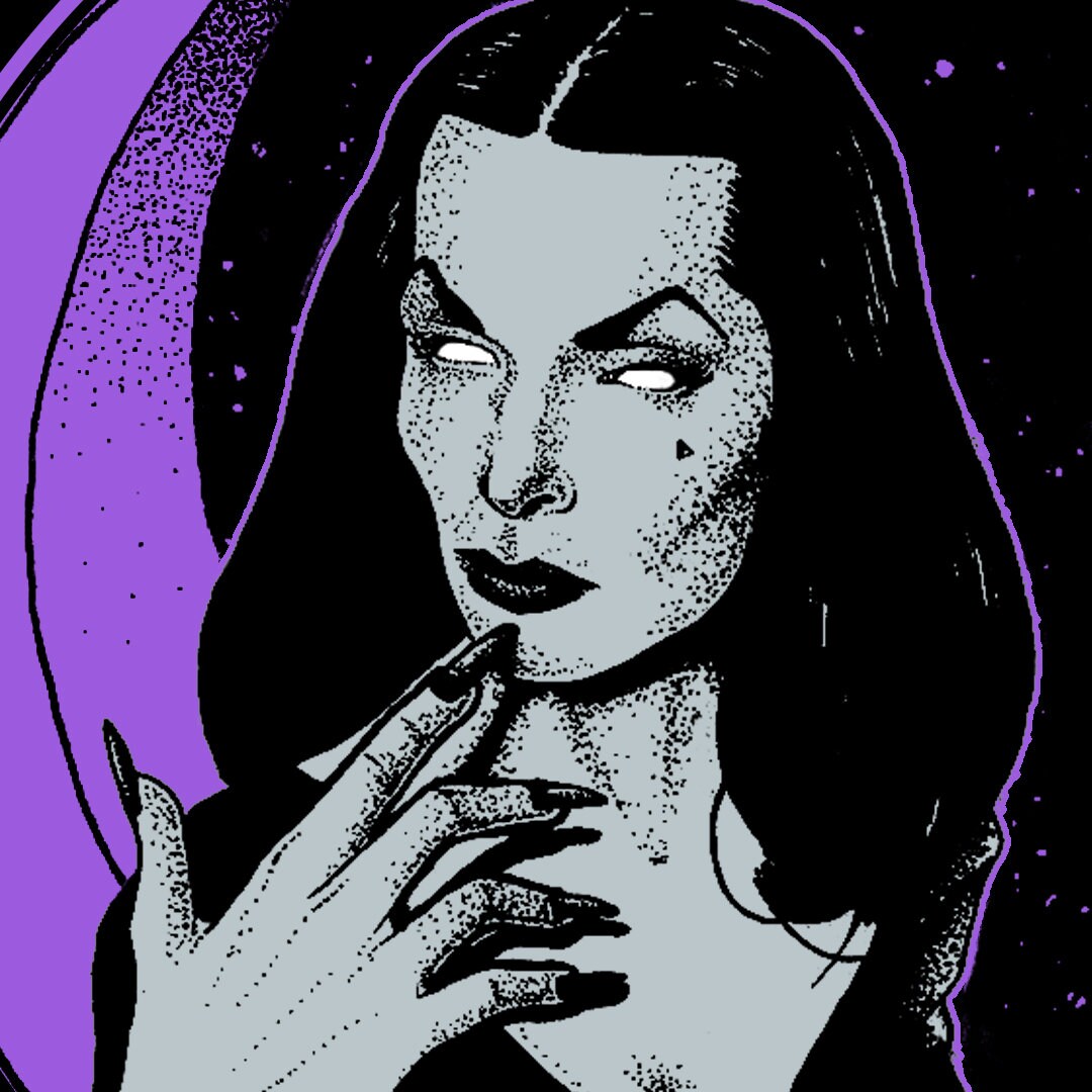 Vampira Print 8x8 - Etsy