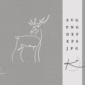 HIRSCH PLOTTERDATEI / svg png dxf jpg eps file bundle for plotter datei ...